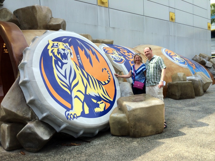Touring the Tiger Brewery in Singapore