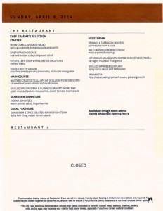 11 Days of Menus from the Seabourn Sojourn World Cruise