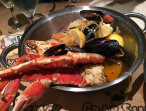 Dining at the Crab Shack on the Star Princess Cruise Ship