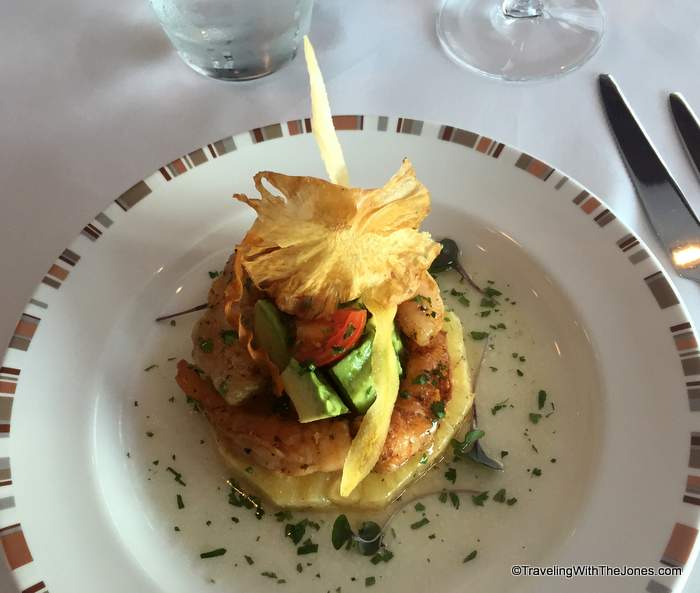 The Ocean Grill Menu on the Fathom Adonia Cruise Ship